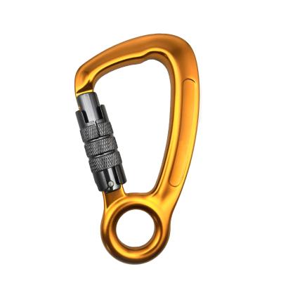 China Heavy Industry 30KN Snap Hook and 7075 Aluminum Carabiner with Screw for sale