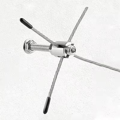 China Gree Wall Post Clamp Hardware 304 3mm Wire Trellis Stainless Steel Wood Screw Wire Rope Clip for sale