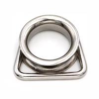 China SS304 316 Stainless Steel Round Thimble Sun Shade Sails Corner Link Hardware D Ring Thimble for sale