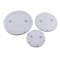 China 8'' Boat White Round Non Slip Inspection Hatch With Detachable Cover for sale