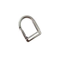 China Bright White Locking Carabiner Climbing Stainless Steel Snap Hook for sale