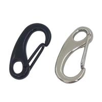 China Pink Colored Stainless Steel Carabiner Egg Shaped Rigging Hardware For Keychain for sale