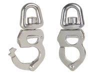 China Trigger Release Stainless Steel 316 Snap Shackles with swivel Eye for sale