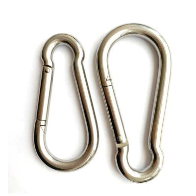 China Electrolytic Treatment Technology Stainless Steel DIN5299C Carabiner Snap Spring Hook for sale
