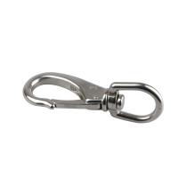 China Black and Silver High Polished Finish Stainless Spring Swivel Bolt Snap Hook 53mm-100mm for sale