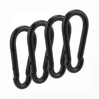 China Precision Casting Technology Stainless Steel Snap Hook with Black Zinc Plated Spring Hook for sale