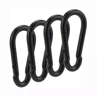 China Precision Casting Technology Stainless Steel Snap Hook with Black Zinc Plated Spring Hook for sale
