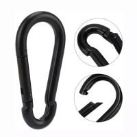 China Precision Casting Technology Stainless Steel Snap Hook with Black Zinc Plated Spring Hook for sale
