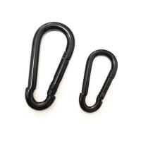 China Precision Casting Technology Stainless Steel Snap Hook with Black Zinc Plated Spring Hook for sale