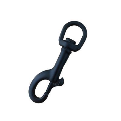 China Metric Measurement System Stainless Steel 316 Precision Casting Black Swivel Eye Bolt Snap Hook for sale
