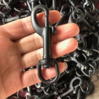China Metric Measurement System Stainless Steel 316 Precision Casting Black Swivel Eye Bolt Snap Hook for sale