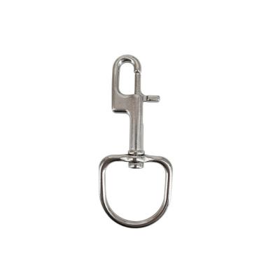 China OEM Polished Finish 316 Stainless Steel Butterfly Single Swivel Eye Bolt Diving Snap Hook for sale