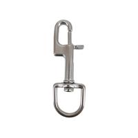 China OEM Polished Finish 316 Stainless Steel Butterfly Single Swivel Eye Bolt Diving Snap Hook for sale