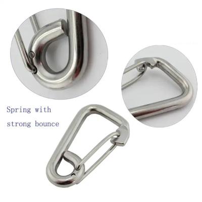 China OEM Accepted Stainless Steel Hiking Climbing Spring Snap Hook for Outdoor Activities for sale