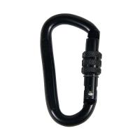 China Polished Finish Heavy Industry 18KN Locking Carabiner Buckle Clip for Hammock Camping for sale