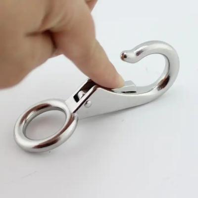 China Marine Hardware SS304/316 Durable Fixed Eye Bolt Snap Hook with Polished Finish for sale