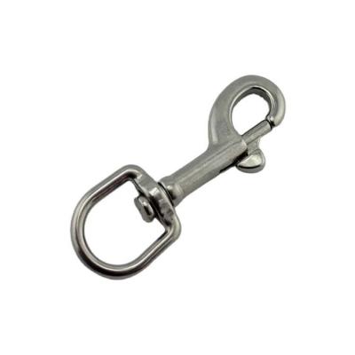 China Stainless Steel 316 Single Head Spring Hook Pet Hook Snap Hook with Polished Finish for sale