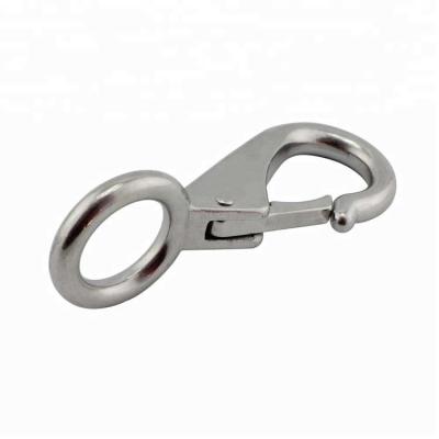 China Stainless Steel 316 Mini Rigid Swivel Eye Snap Hook For Marine Quick Linking Requirements for sale
