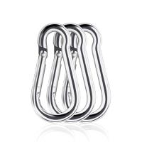 China Polished Finish Stainless Steel 304 Rigging Carabiner Snap Hooks DIN5299c Spring Hook for sale