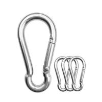 China Polished Finish Stainless Steel Carabiner Snap Spring Hook Clip with OEM Acceptance for sale
