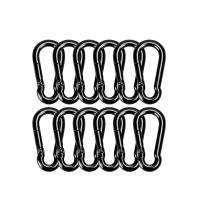 China OEM Black Oxide Finish Carbon Steel Snap Hook Carabiner Customizable For B2B for sale