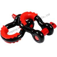 China High Polished Heavy Industry Marine Bow Shackle Carbon Steel Black Painted for Loads for sale