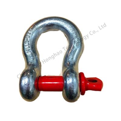 China Electrolytic Treatment Finish Dee Shackles for Trailer Security and Marine Rigging for sale