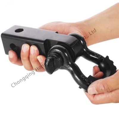China Electrolytic Treatment Heavy Duty G209 Screw Pin Bow Shackle Steel 3/4 Inch For Towing for sale