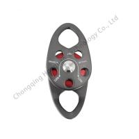 China Galvanized Finish Climbing Pulley 28kN Small Side Plate Fixed High Strength Aluminum Alloy for sale