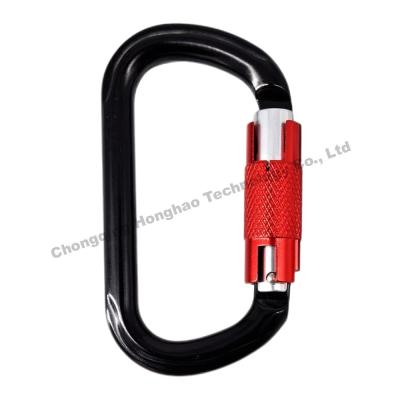 China 25KN O Shape Auto Lock Carabiner Essential Hardware for Outdoor Climbing Enthusiasts for sale