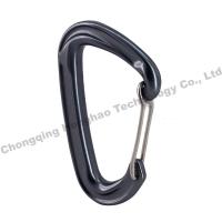 China Portable Aluminium Alloy D Shape Climbing Lock 22KN for Secure Climbing Experience for sale