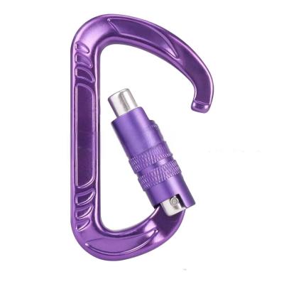 China Galvanized Finish TripleLock D Shape Climbing Gear for Safe and Confident Descending for sale