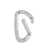 China Heavy Duty 22KN D Shape Climbing Carabiner with Straight Gate and Aluminium Alloy for sale