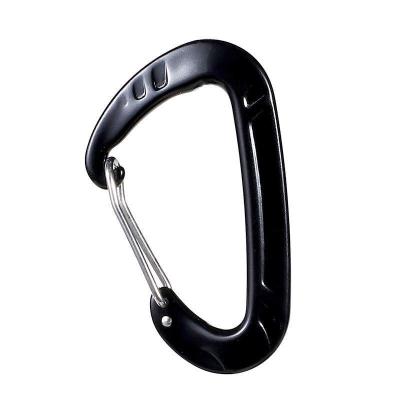 China 7075 Aluminum Alloy Carabiner 12KN Strength ZINC PLATED Finish for Pet D-Shape Hook for sale