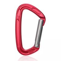 China OEM Heavy Duty 23KN Snap Hook D Shape 7075 Aluminum Carabiner Clip for Climbing for sale
