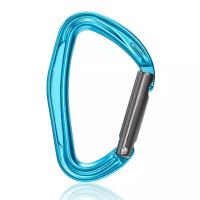 China OEM Heavy Duty 23KN Snap Hook D Shape 7075 Aluminum Carabiner Clip for Climbing for sale