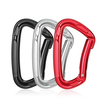 China Finish OEM 22-24 KN Carabiner Hook 7075 Aluminum Carabiner Climbing Safety Snap Hook for sale