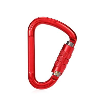 China Customization Color Aviation Aluminum 7075 Carabiner Heavy Industry Climbing Accessory for sale