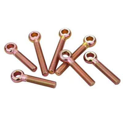 China Yellow Plated Galvanized Carbon Steel DIN444 Eye Bolt For Heavy Duty Applications for sale