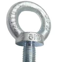 China ZINC Finish DIN 580 Standard M16 Metric Size Eye Bolt Carbon Steel for Heavy Lifting for sale