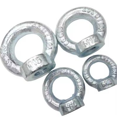 China Heavy Duty Carbon Steel DIN 582 Eye Nut Galvanized Vertical Lifting Ring Nut for sale