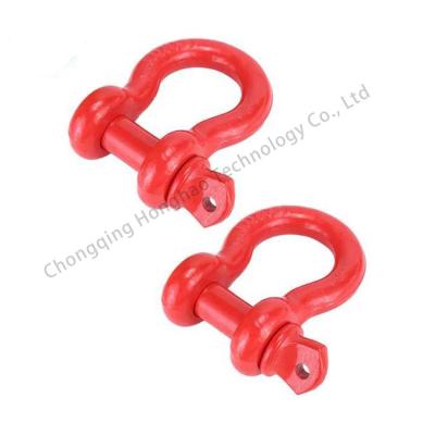 China ZINC Finish Bow Shackle Heavy Duty for Rigging Lifting and Food Beverage Applications for sale
