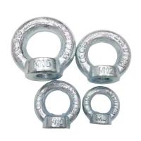 China Carbon Steel DIN582 Eye Bolt Eye Nut Lifting Ring Bolt M6-M100 with Galvanized Finish for sale