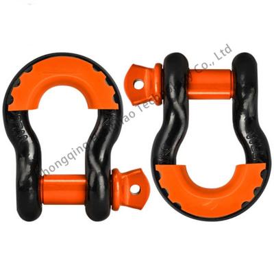 China General Industry Bow Shackle Heavy Duty Ultimate Strength with Safety Bolt Pin for sale
