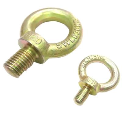 China Galvanized Steel M20 ZINC Plated Drop Forged Eye Screw Lifting Ring JIS1168 Eye Bolt for sale