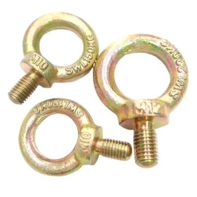 China High Strength Yellow Zinc Plated Drop Forged JIS 1168 Eye Screw Bolt for Construction for sale