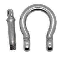 China Stainless Steel Polished Screw Pin Bow Shackles Perfect for Heavy Duty Applications for sale