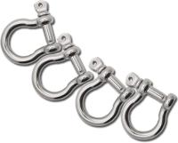 China Polished Finish Stainless Steel Bow Shackle Perfect for Rigging Screw Applications for sale