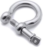 China Precision Casting Technology AISI304 316 Stainless Steel Us Type Bow Shackle with Collar Pin for sale