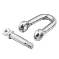 China Polished Stainless Steel Marine Bolt Type Anchor Shackle for Wire Rope Sling for sale